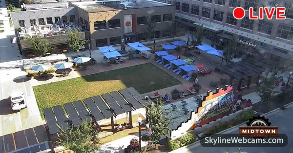 【LIVE】 Live Cam Carmel Indiana - Midtown Plaza | SkylineWebcams