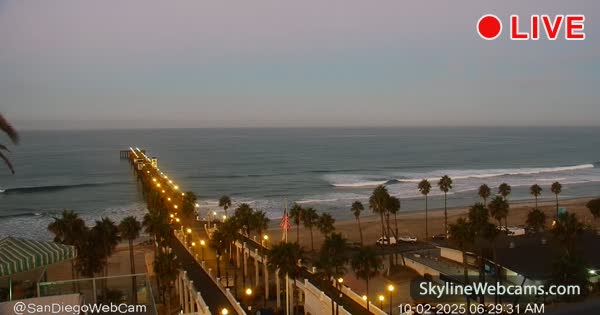 【LIVE】 Live Cam San Diego - Ocean Beach | SkylineWebcams