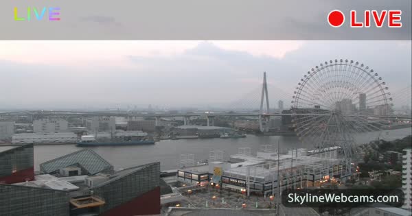 【LIVE】 Live Cam Port of Osaka - Japan | SkylineWebcams