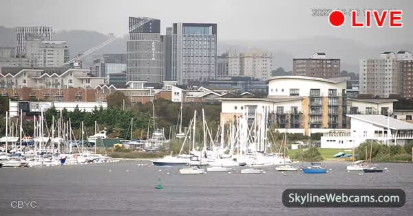 【LIVE】 Live Cam Cardiff Bay - Wales | SkylineWebcams