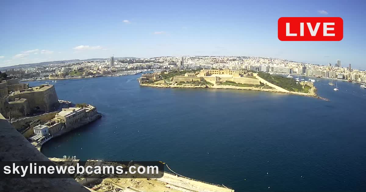 【LIVE】 Webcam Fort Manoel - Malta | SkylineWebcams