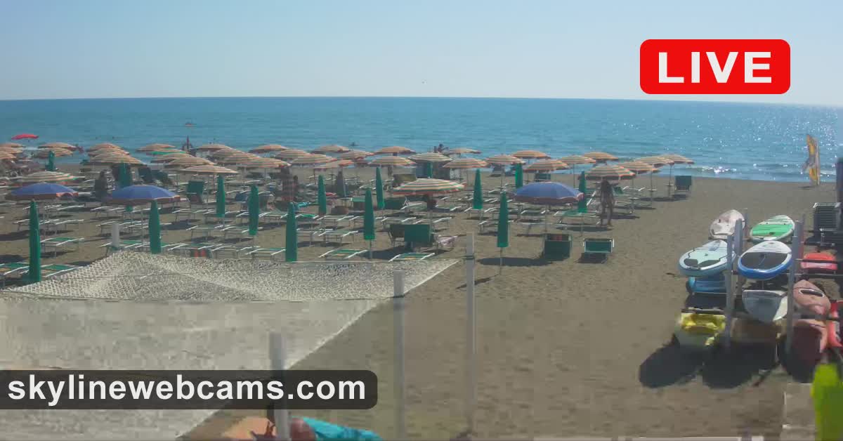 【LIVE】 Webcam Fregene - Rome | SkylineWebcams