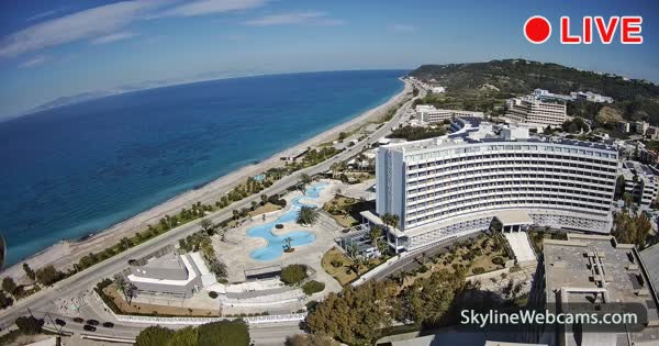 【LIVE】 Webcam Rhodes - Gulf of Ixia | SkylineWebcams