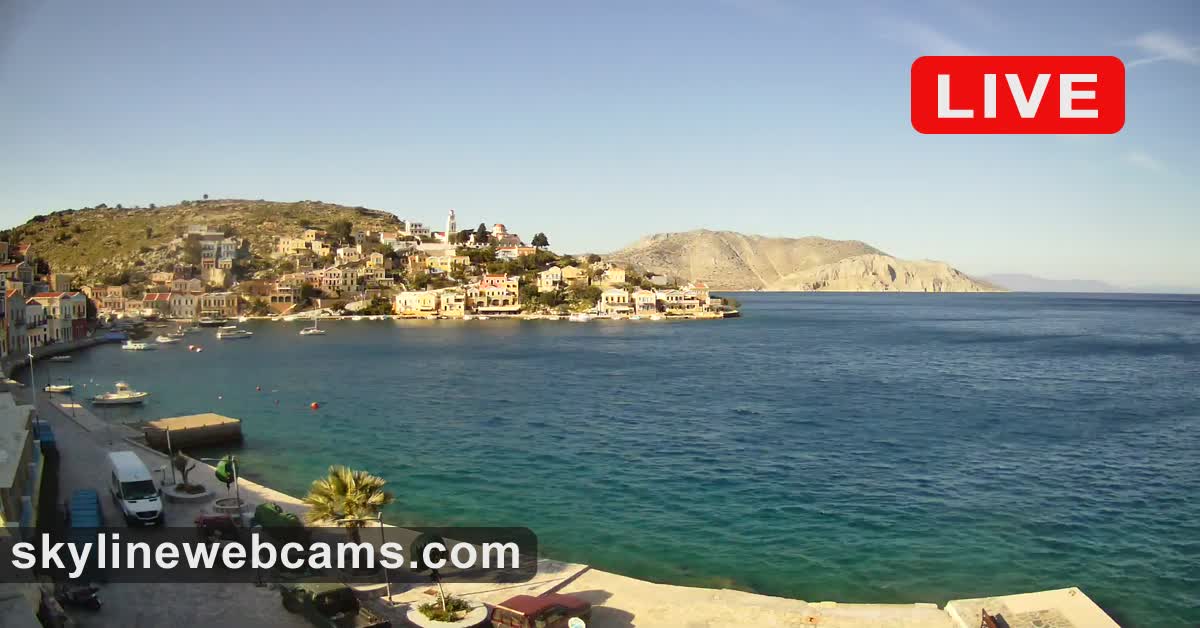 【LIVE】 Webcam Symi - Harani Mouragio | SkylineWebcams