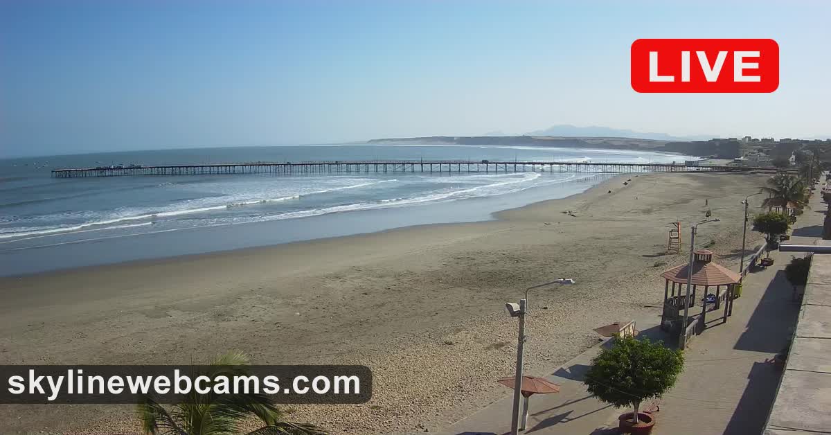 【LIVE】 Webcam Beach of Pacasmayo - Peru | SkylineWebcams