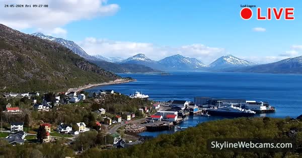 【LIVE】 Live Cam Lødingen - Norway | SkylineWebcams