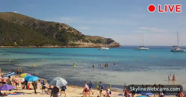 【LIVE】 Cámara web en directo Mallorca - Playa Cala Agulla | SkylineWebcams