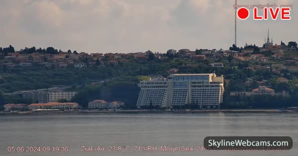 【LIVE】 Kamera v živo Umag - Crveni Vrh | SkylineWebcams