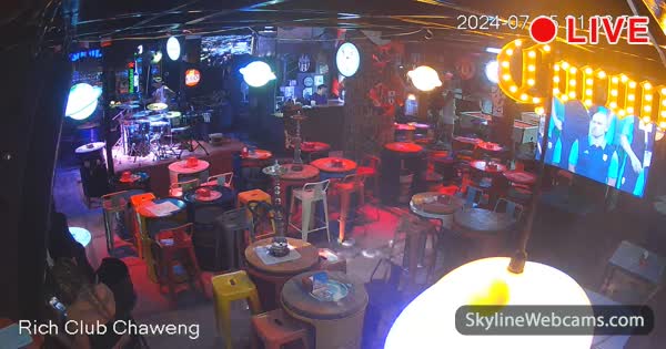 【LIVE】 Live Cam Chaweng - Rich Club | SkylineWebcams