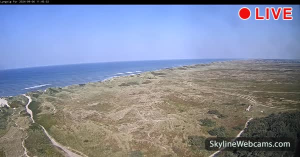 【LIVE】 Live Cam Hvide Sande Lighthouse - Denmark | SkylineWebcams