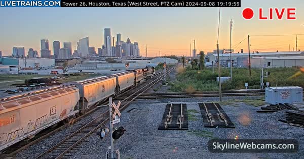 【LIVE】 Live Cam Houston Train Station - Texas | SkylineWebcams