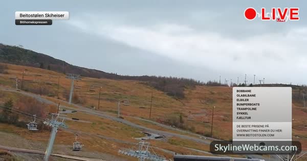 【LIVE】 Kamera na żywo Teren narciarski Beitostølen - Norwegia | SkylineWebcams