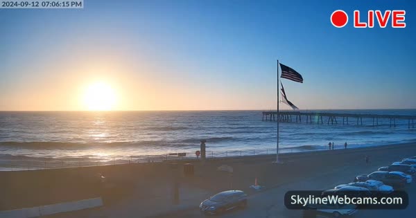 【LIVE】 Webcam Pacifica Pier - California | SkylineWebcams