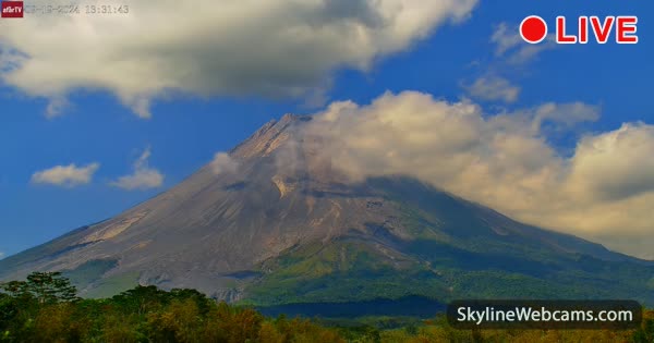 【LIVE】 Live Cam Volcano Merapi | SkylineWebcams