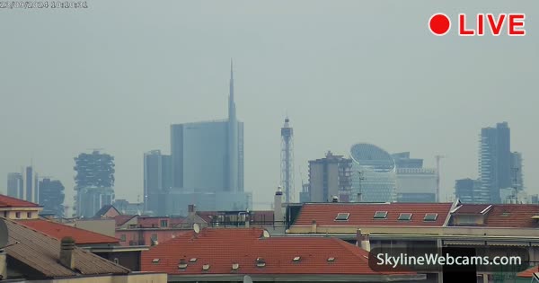 【LIVE】 Webcam Milano - Porta Nuova | SkylineWebcams