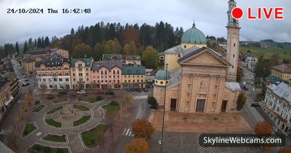 【LIVE】 Live Cam Asiago - Piazza Carli | SkylineWebcams
