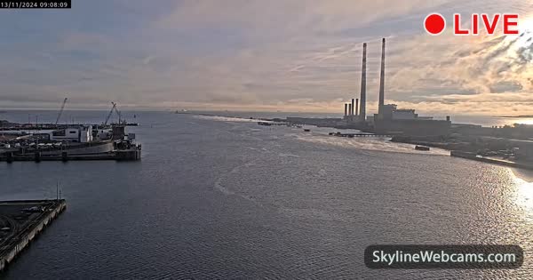 【LIVE】 Live Cam Dublin Bay | SkylineWebcams