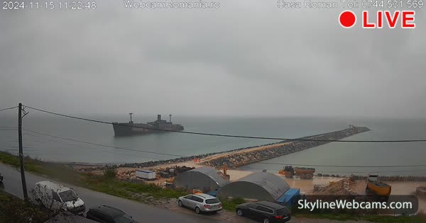 【LIVE】 Live Cam Costinești - Epava Evanghelia | SkylineWebcams
