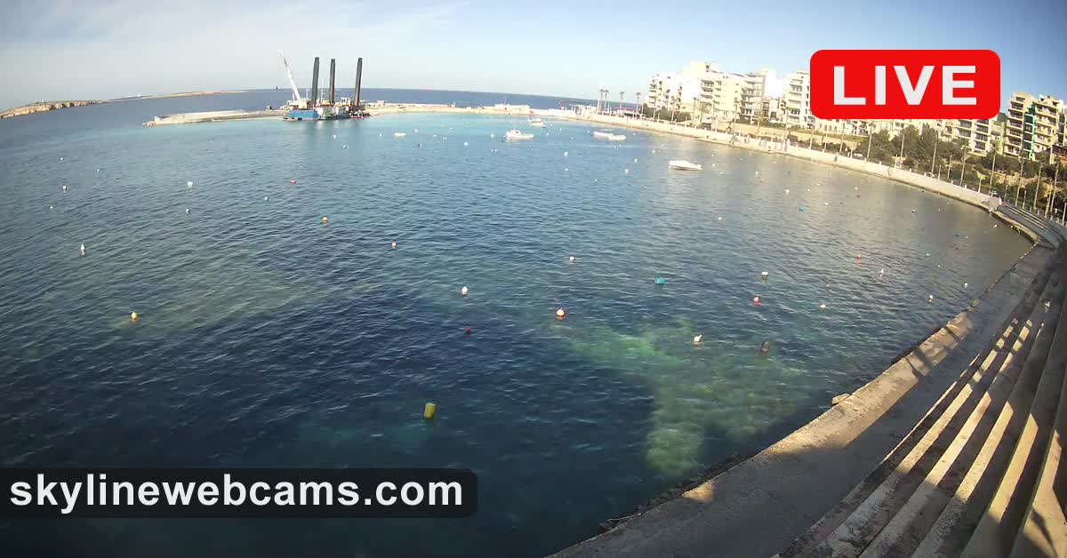 Kamera na żywo Buġibba - Malta | SkylineWebcams