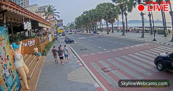 【LIVE】 Live Cam Streets of Pattaya - Thailand | SkylineWebcams