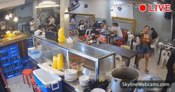 【LIVE】 实况摄像头 达沃 - Lyn's Sisig 牛肉烧烤店 | SkylineWebcams