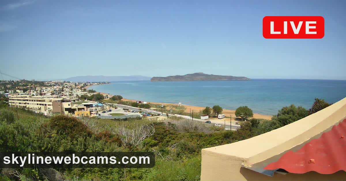 Live Cam Kato Stalos - Agia Marina | SkylineWebcams