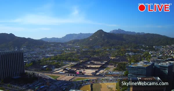【LIVE】 LIVE Camera Σεούλ - Gyeongbokgung | SkylineWebcams