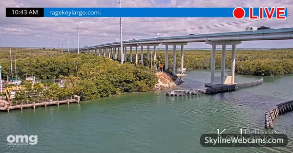 【LIVE】 Live Cam Key Largo - Jewfish Creek Bridge | SkylineWebcams