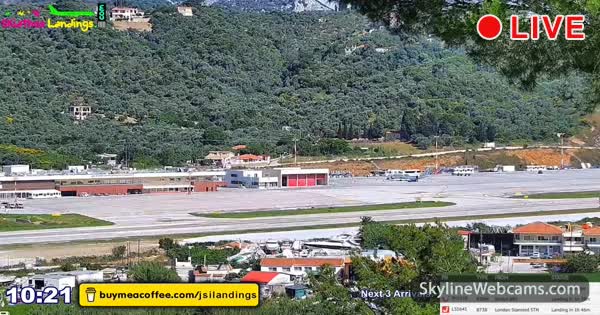 【LIVE】 Live Cam Skiathos Airport - Greece | SkylineWebcams