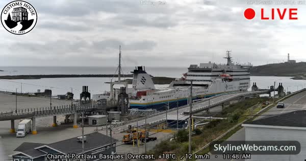 【LIVE】 Webcam en direct Channel-Port aux Basques - Canada | SkylineWebcams