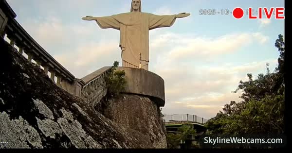 【LIVE】 Live Cam Christ the Redeemer - Rio de Janeiro | SkylineWebcams