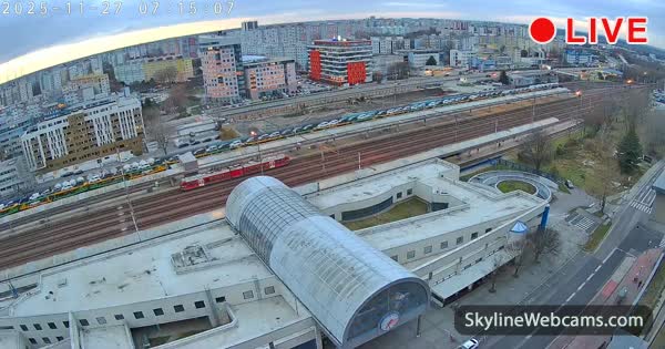 【LIVE】 LIVE Camera Σιδηροδρομικός Σταθμός Μπρατισλάβα - Petržalka ...