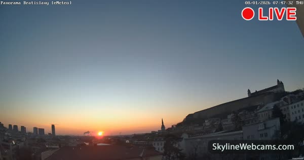 【LIVE】 Live Cam Panorama of Bratislava - Slovakia | SkylineWebcams
