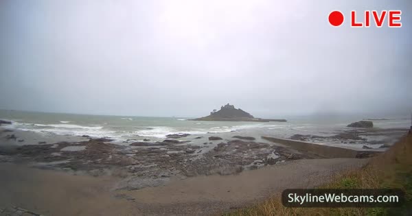 【LIVE】 Live Cam St Michael's Mount - Cornwall | SkylineWebcams